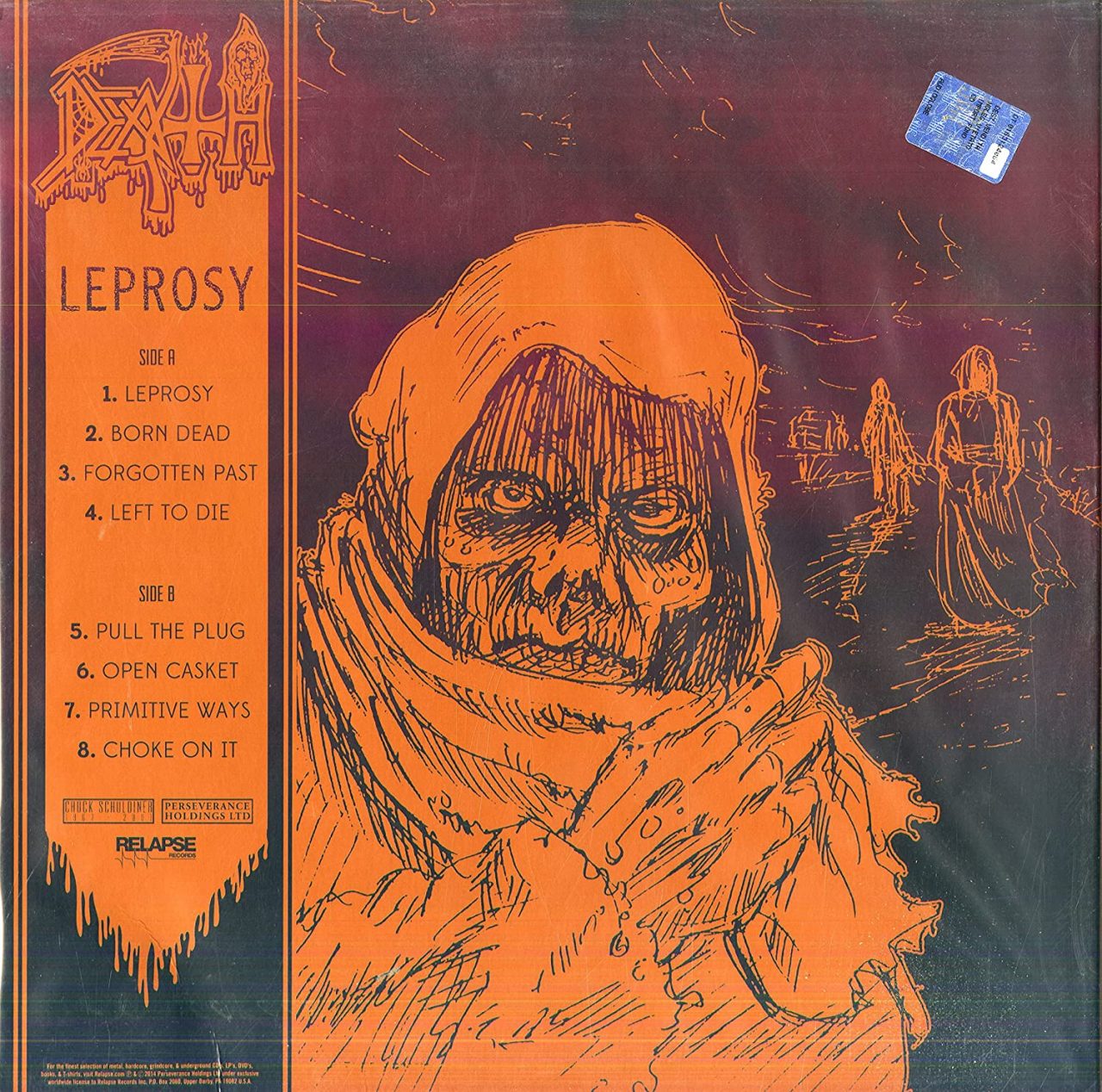 VINILO DEATH : LEPROSY (LP BLACK VINYL) - Harrisons Records